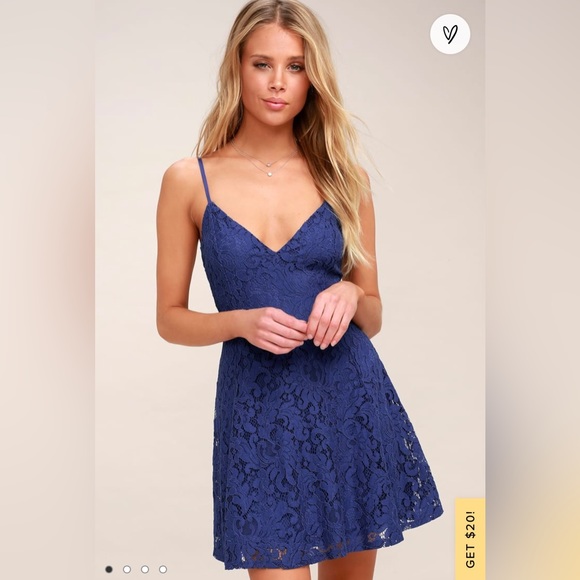 Lulus | Dresses | Lulus Lace Royal Blue Dress | Poshmark